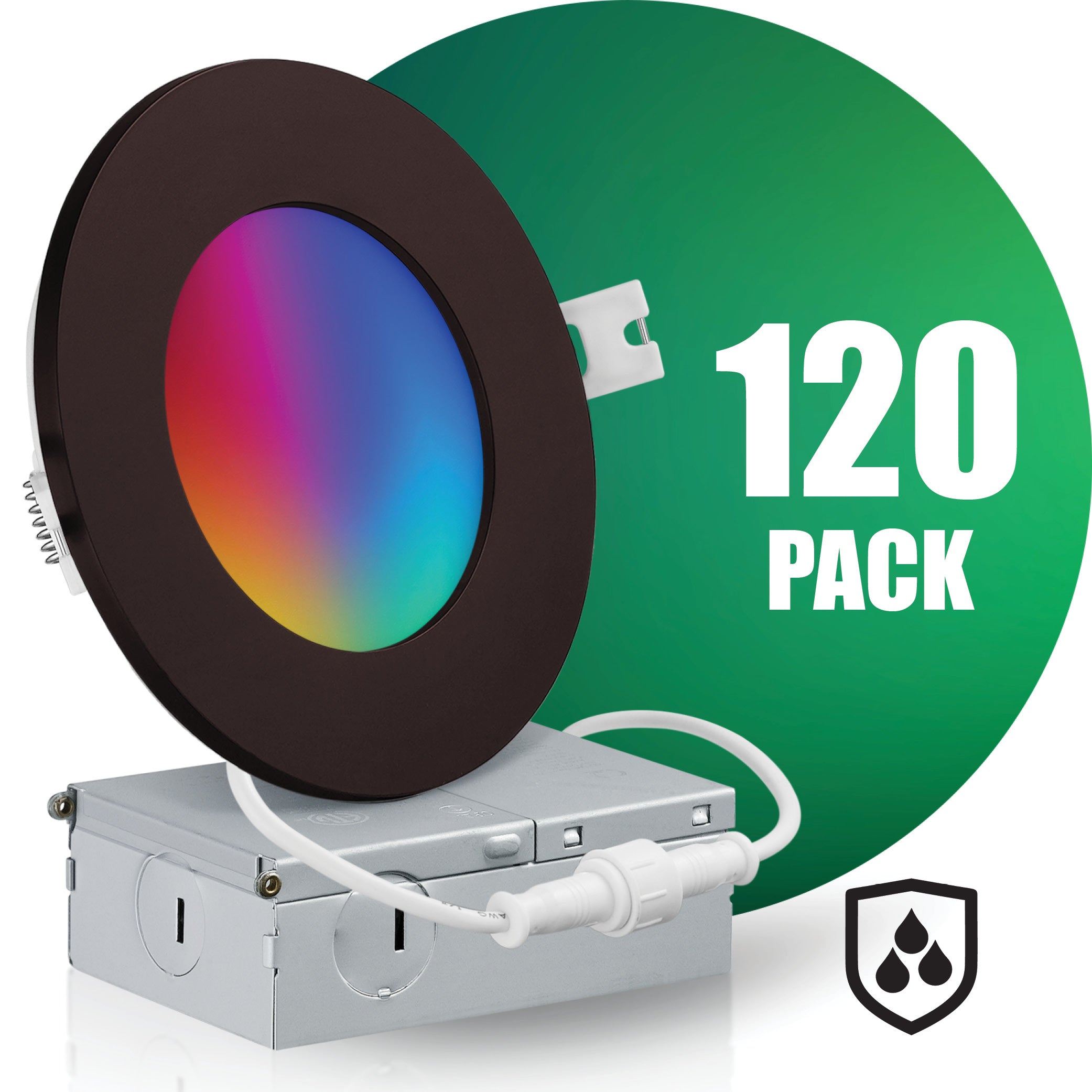 QPlus 4 Inch Smart Slim LED Pot Light (WiFi ) - RGB 16M Colors | Smart ...