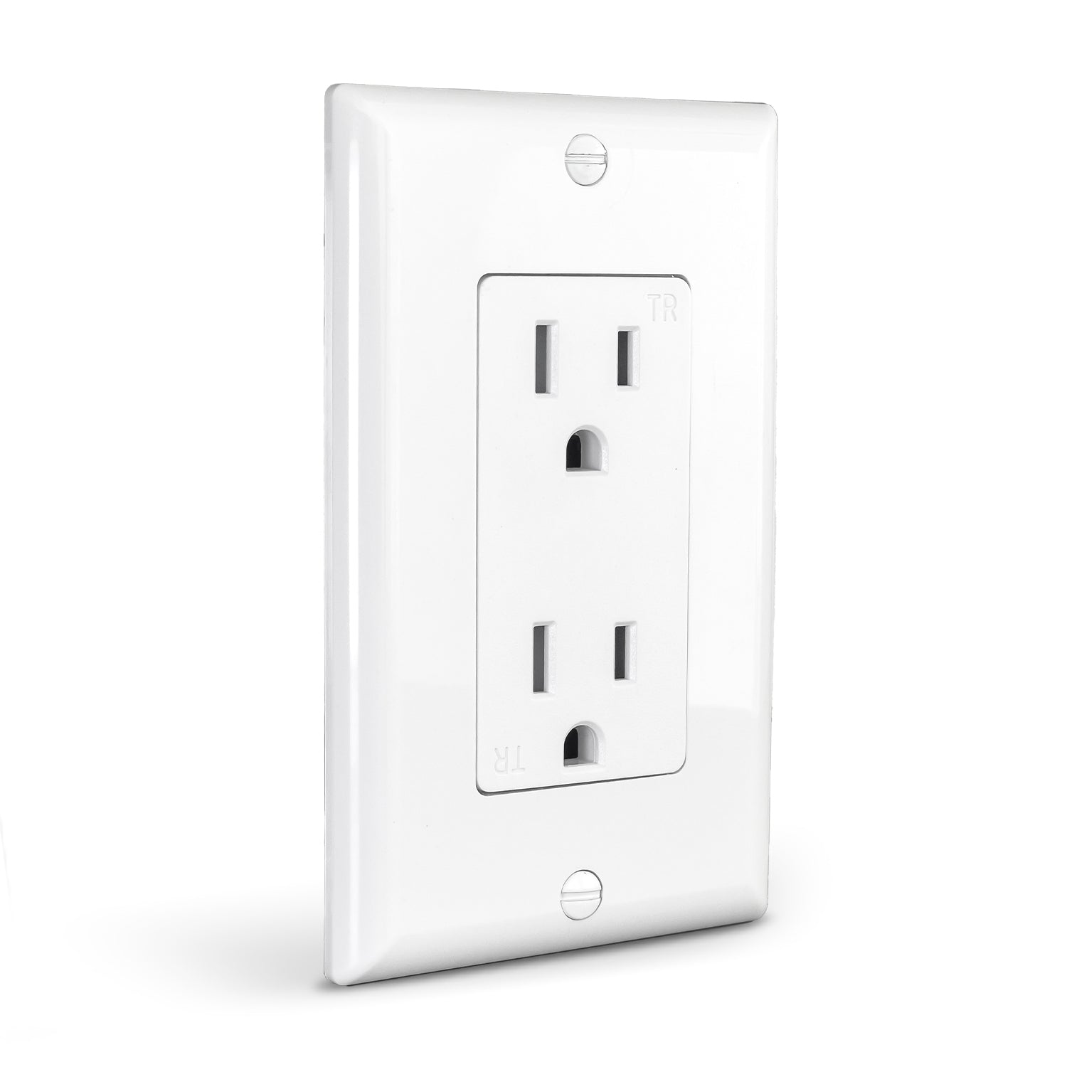 15A Wall Outlet - Residential & Commercial Use, UL/cUL Listed - White