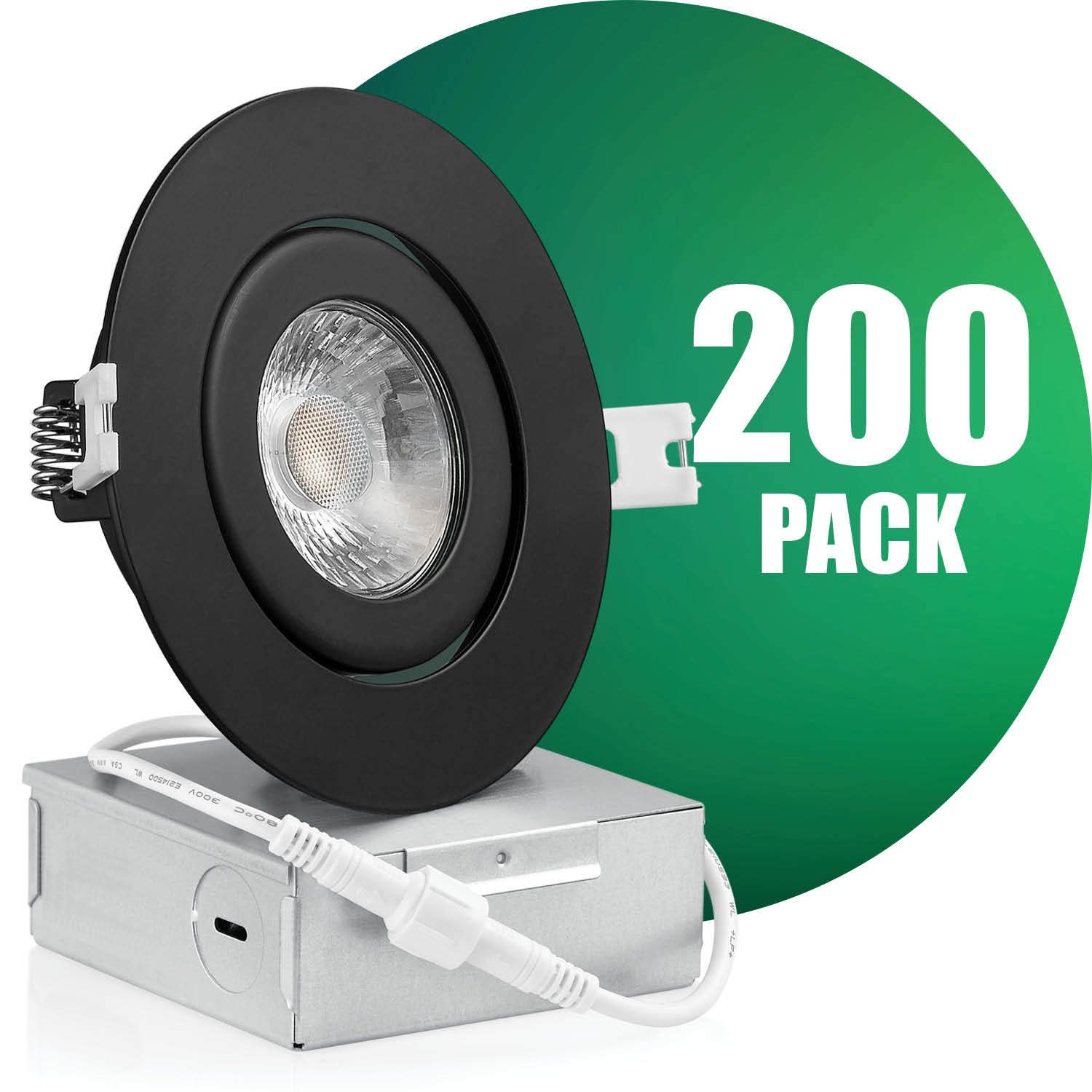 QPlus 4" LED Recessed Gimbal Pot Light Single CCT | LED recessed ...