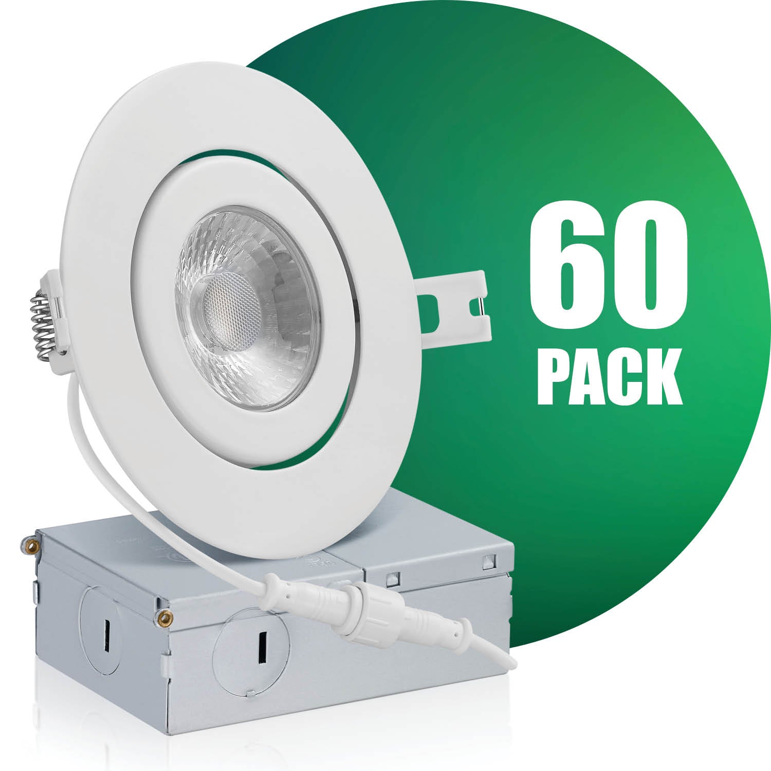 QPlus 4" LED Recessed Gimbal Pot Light Single CCT | LED recessed ...