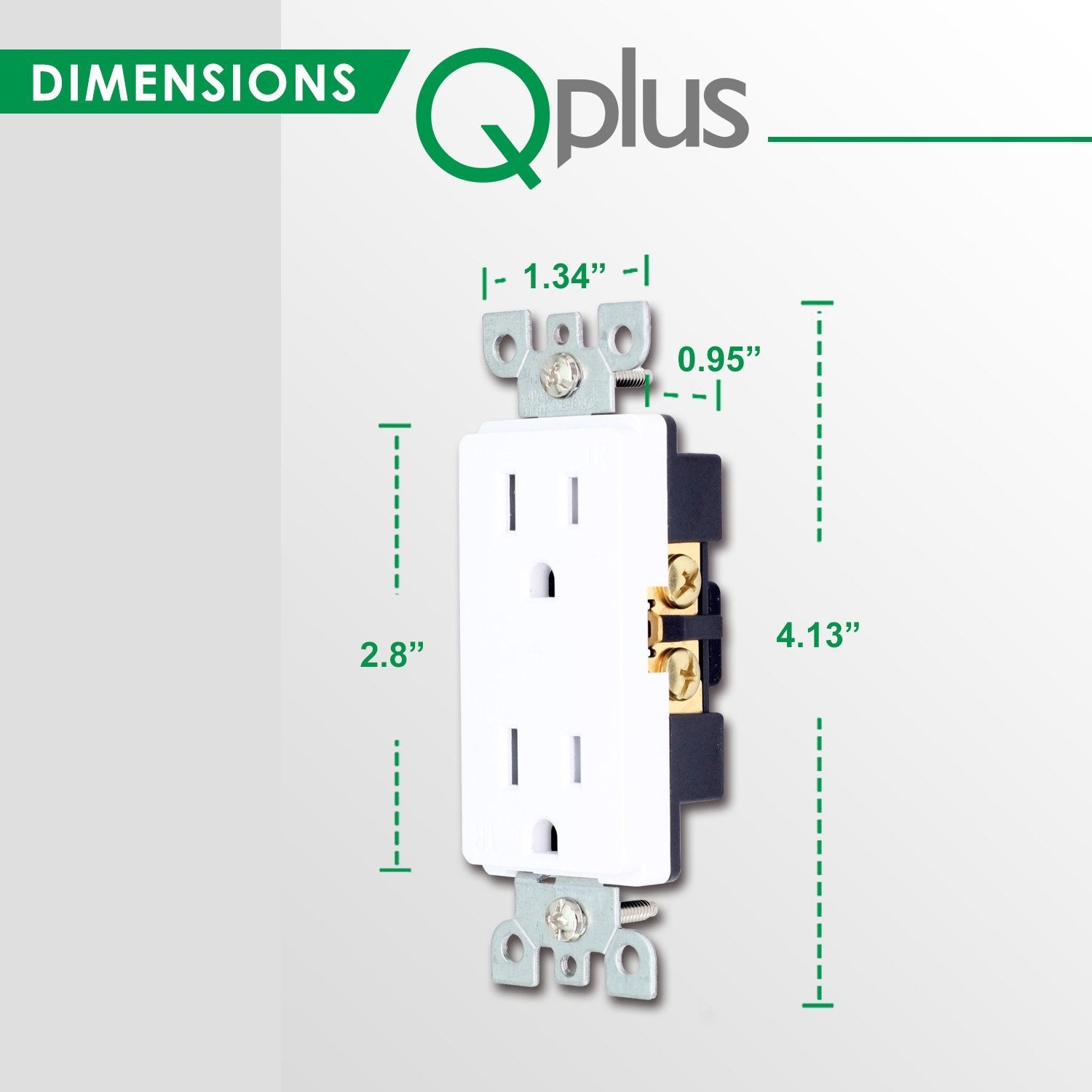 20A Wall Outlet - Residential & Commercial Use, UL/cUL Listed - White